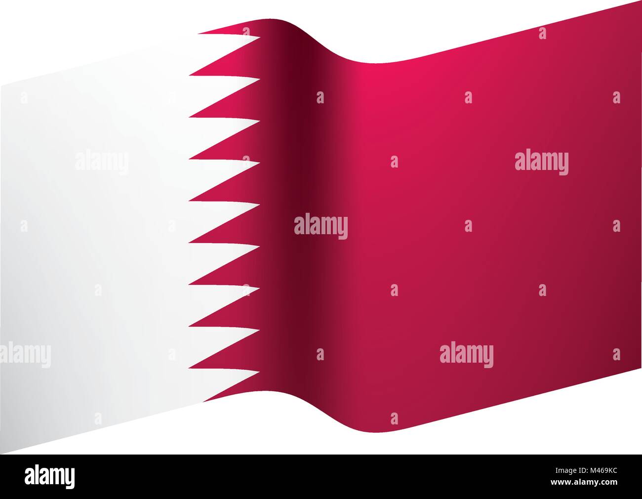 Qatar flag, vector illustration Stock Vector Image & Art - Alamy