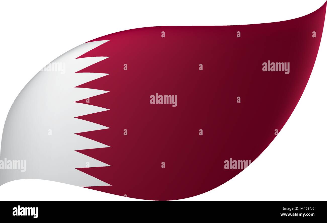 Qatar flag, vector illustration Stock Vector Image & Art - Alamy