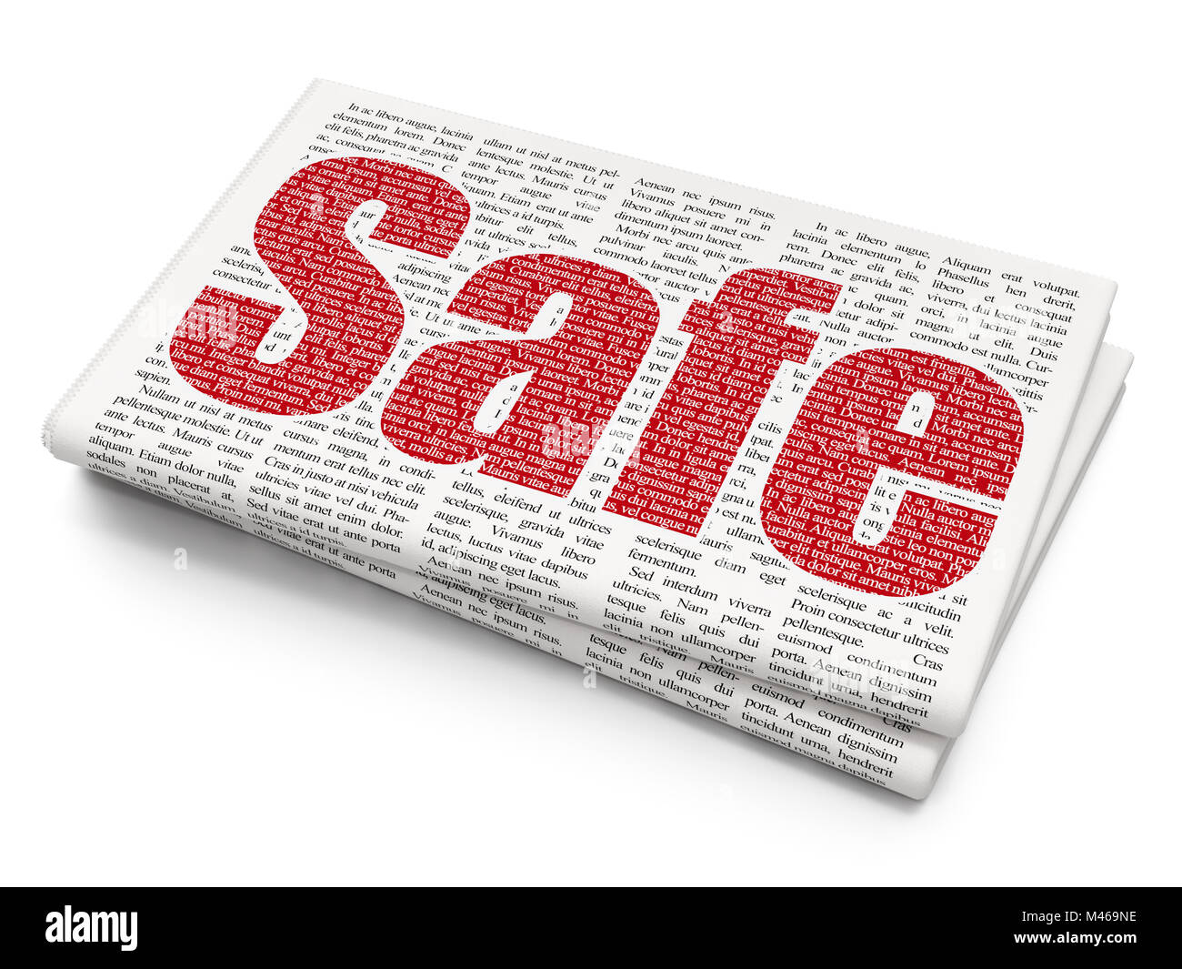 Privacy concept: Safe on Newspaper background Stock Photo - Alamy