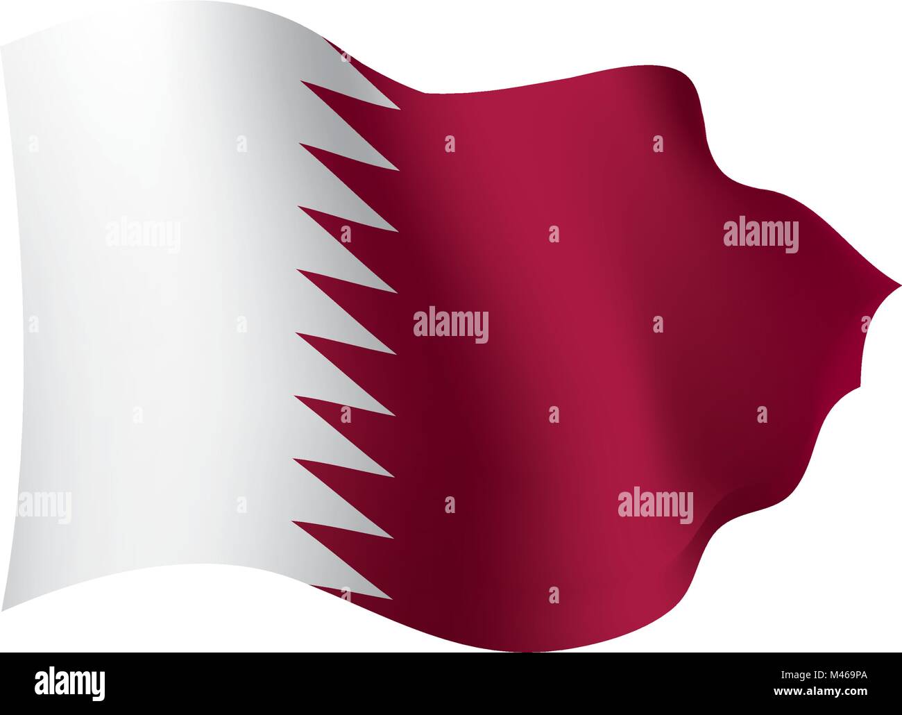 Qatar flag, vector illustration Stock Vector Image & Art - Alamy