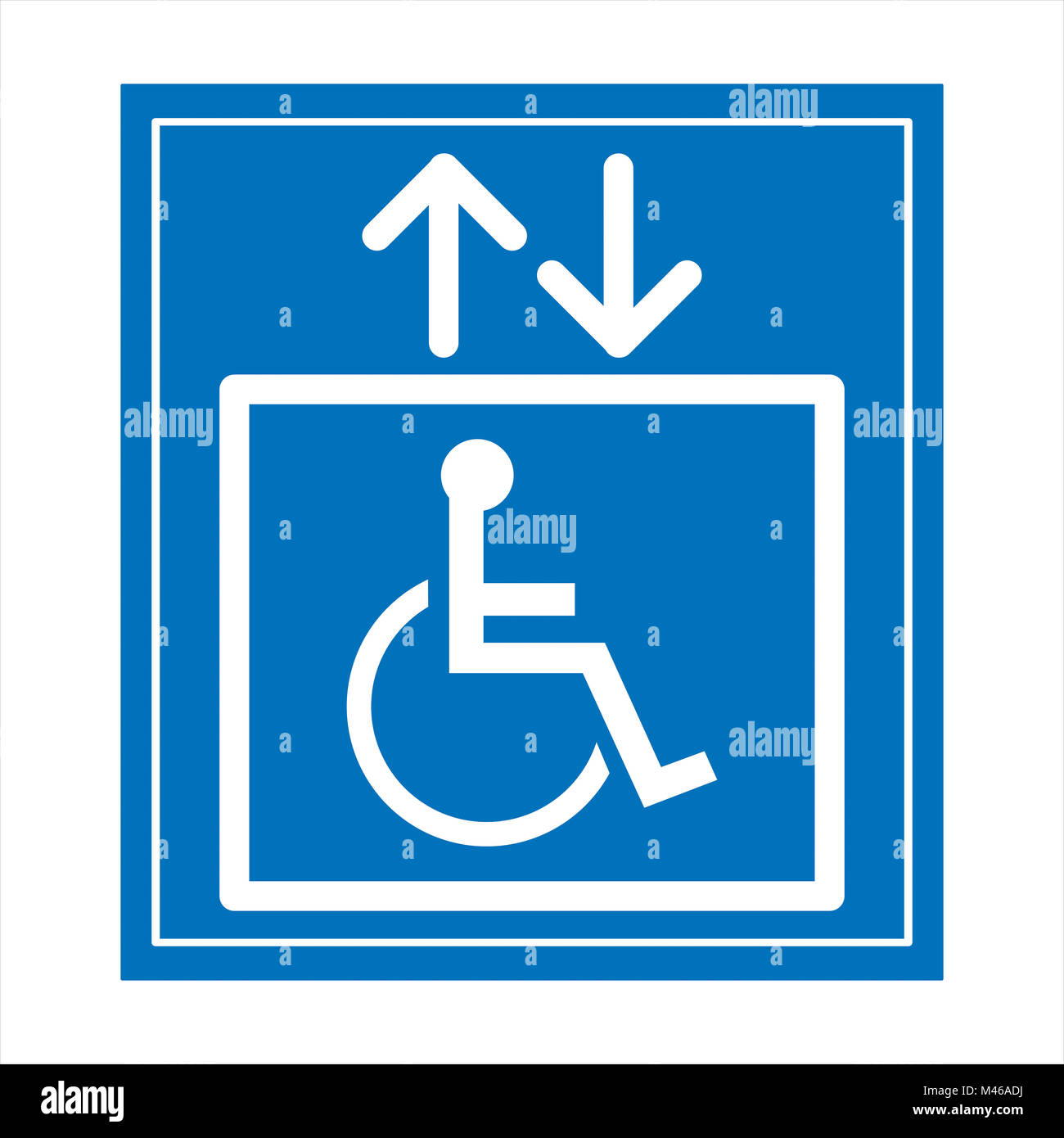 Elevator sign hi-res stock photography and images - Alamy