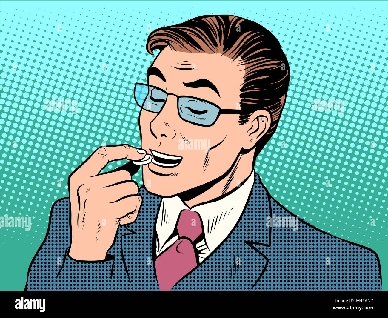 Medicine man health tablet treatment Stock Photo - Alamy