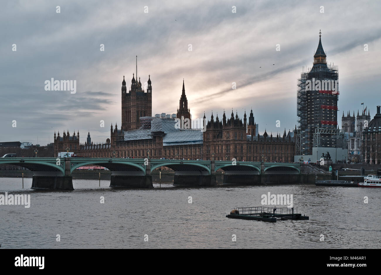 View of Westminster Palace and River Thames. London, UK Stock Photo - Alamy