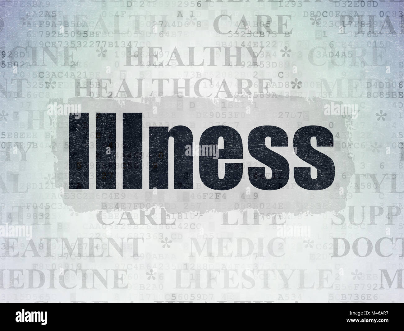Health concept: Illness on Digital Data Paper background Stock Photo ...