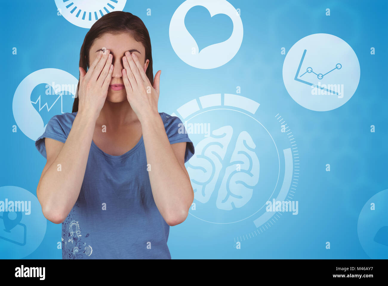 Hands over eyes hi-res stock photography and images - Alamy