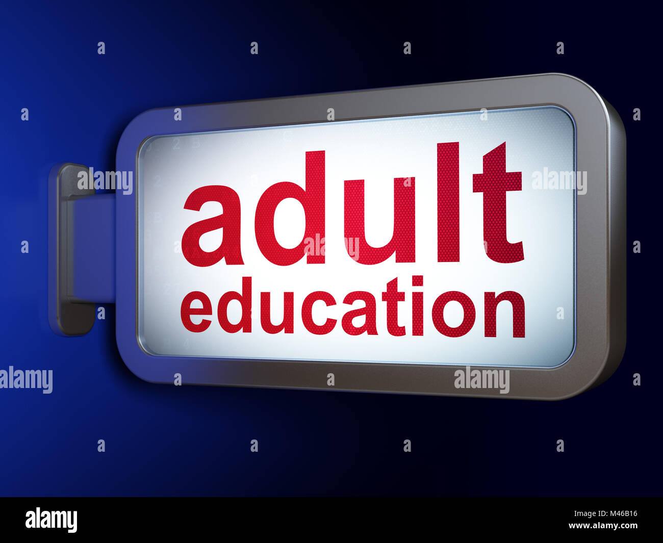 Studying concept: Adult Education on billboard background Stock Photo ...