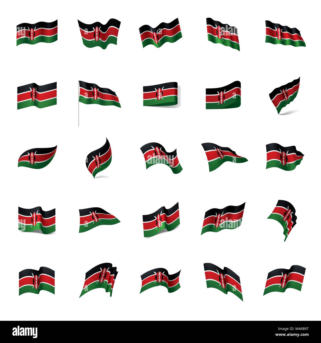 Kenya flag, vector illustration Stock Vector Image & Art - Alamy