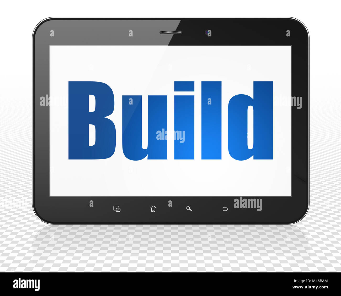 Constructing concept tablet pc hi-res stock photography and images - Alamy
