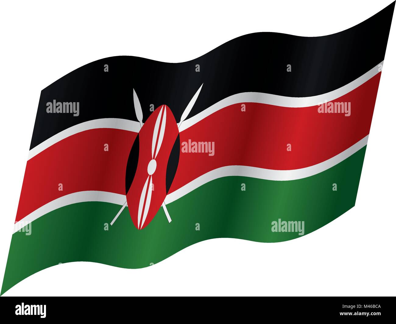 Kenya flag, vector illustration Stock Vector Image & Art - Alamy