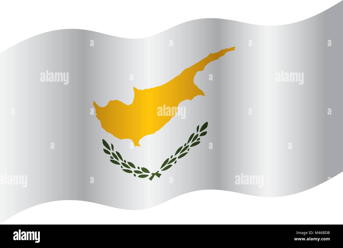 Detail national flag cyprus waving hi-res stock photography and images ...