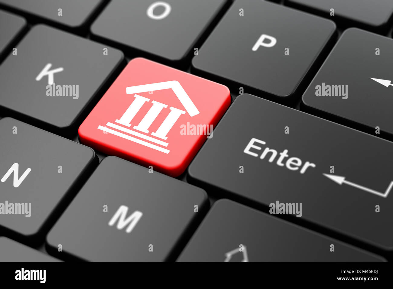 Law concept: Courthouse on computer keyboard background Stock Photo - Alamy