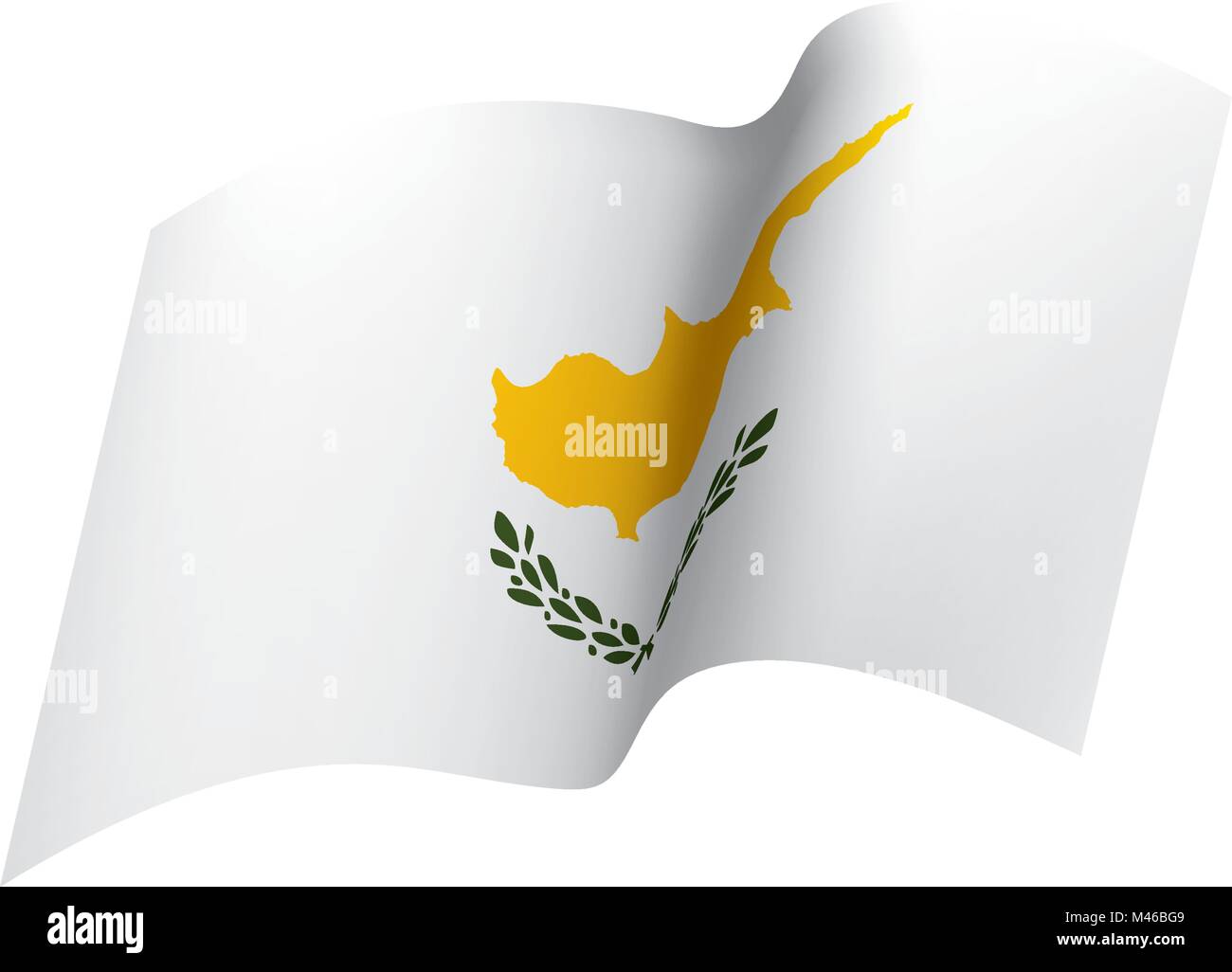Detail national flag cyprus waving hi-res stock photography and images ...