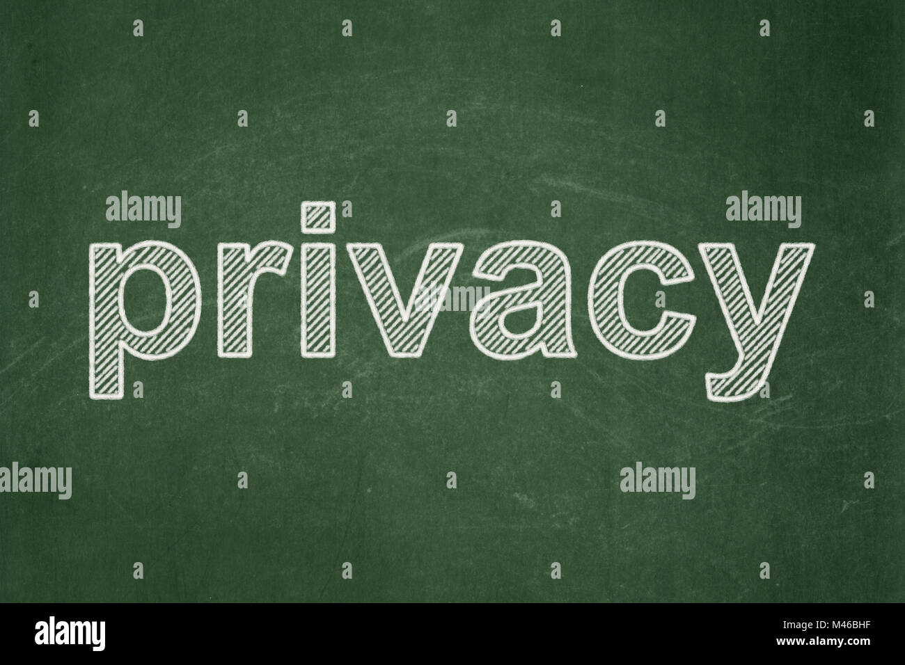 Safety concept: Privacy on chalkboard background Stock Photo - Alamy
