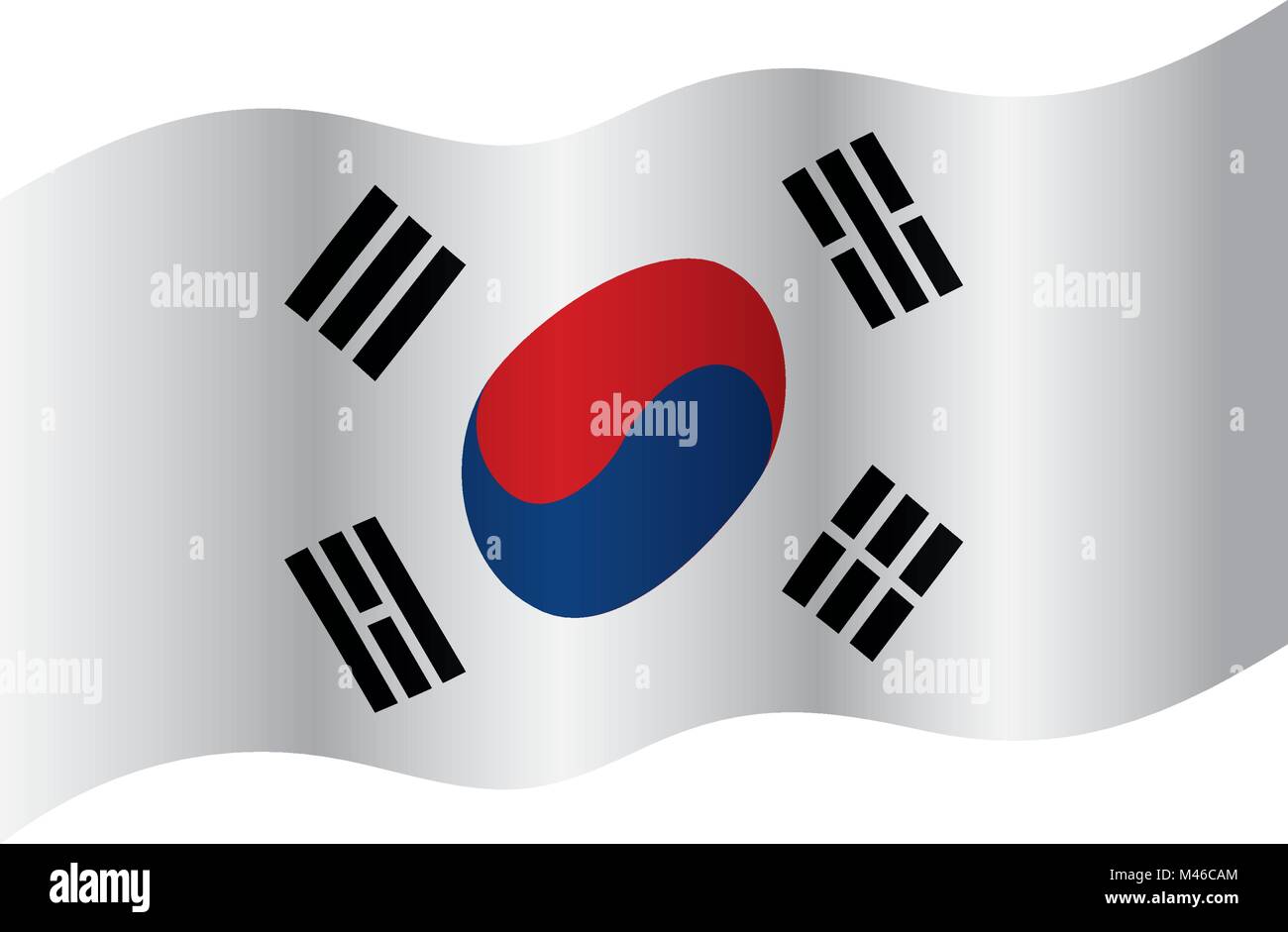 South Korean flag, vector illustration Stock Vector Image & Art - Alamy
