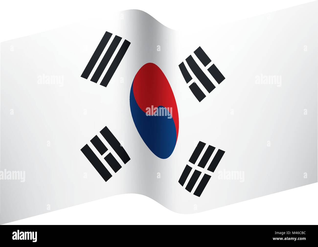 South Korean flag, vector illustration Stock Vector Image & Art - Alamy