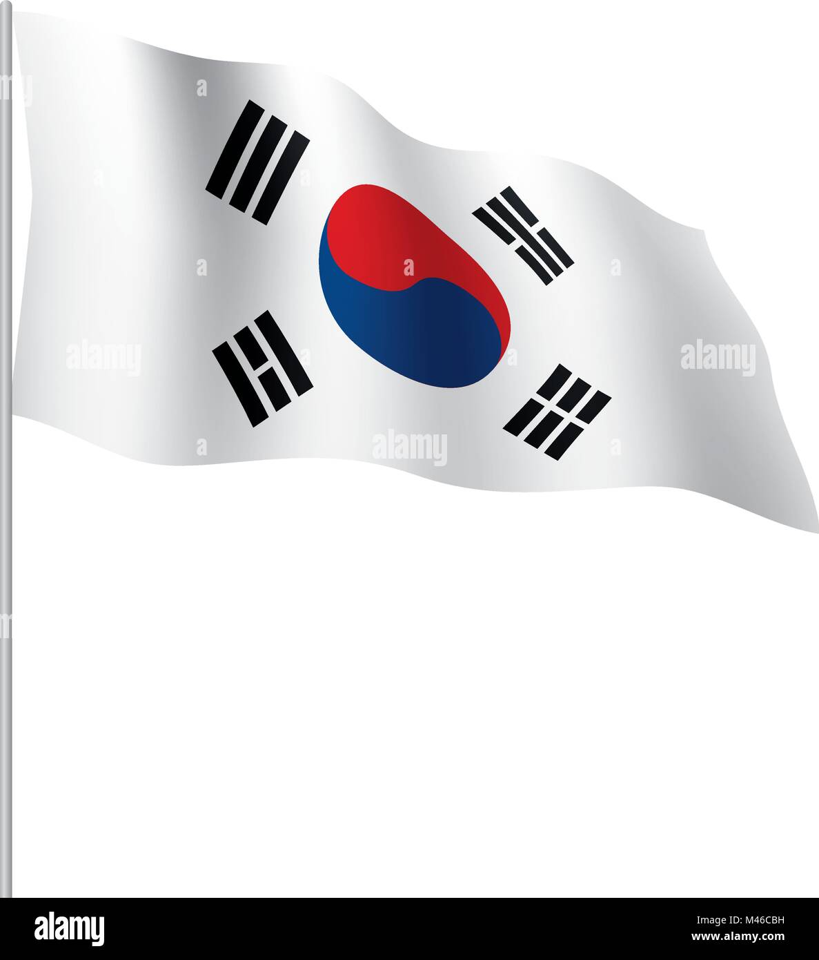 South Korean flag, vector illustration Stock Vector Image & Art - Alamy