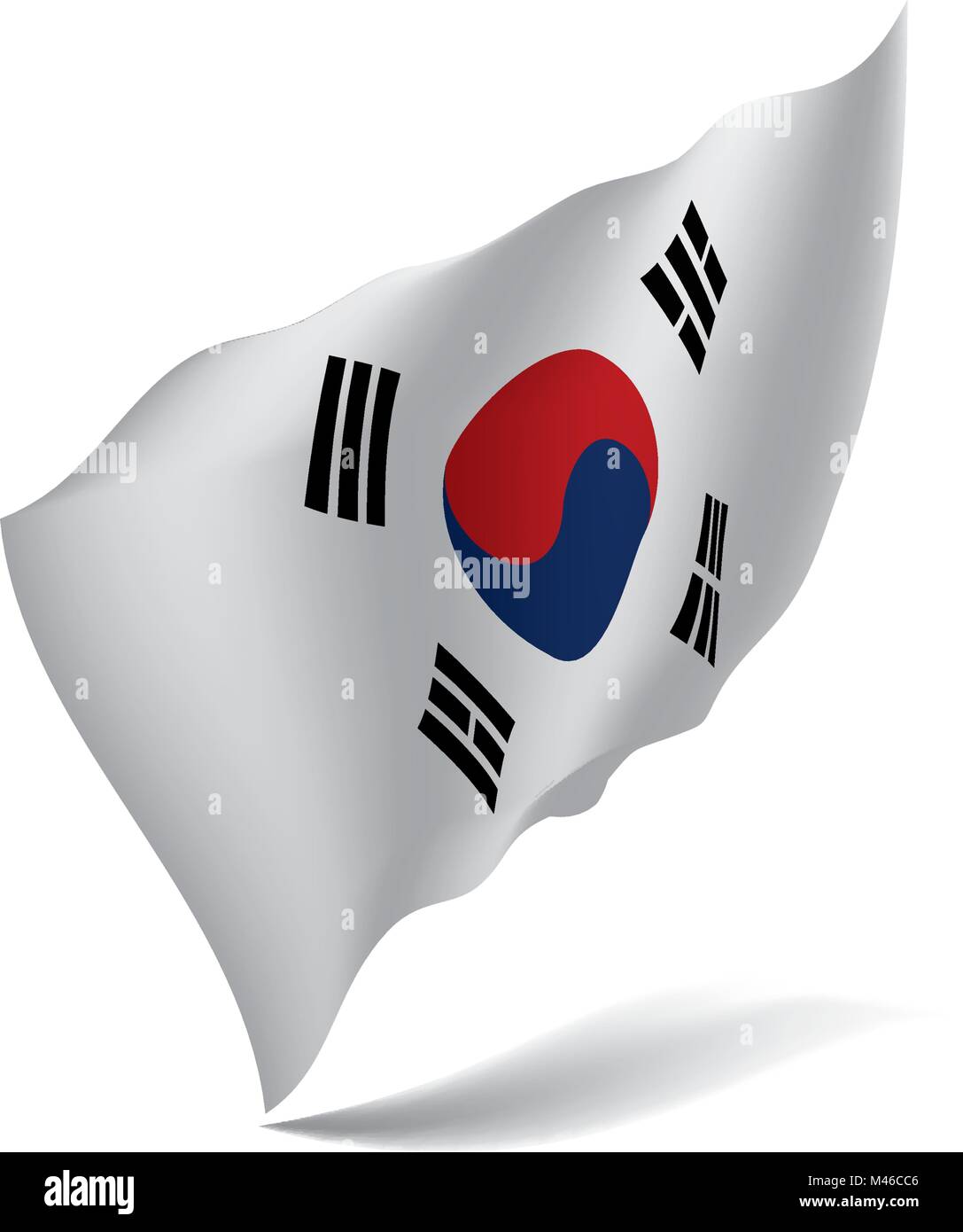 South Korean flag, vector illustration Stock Vector Image & Art - Alamy