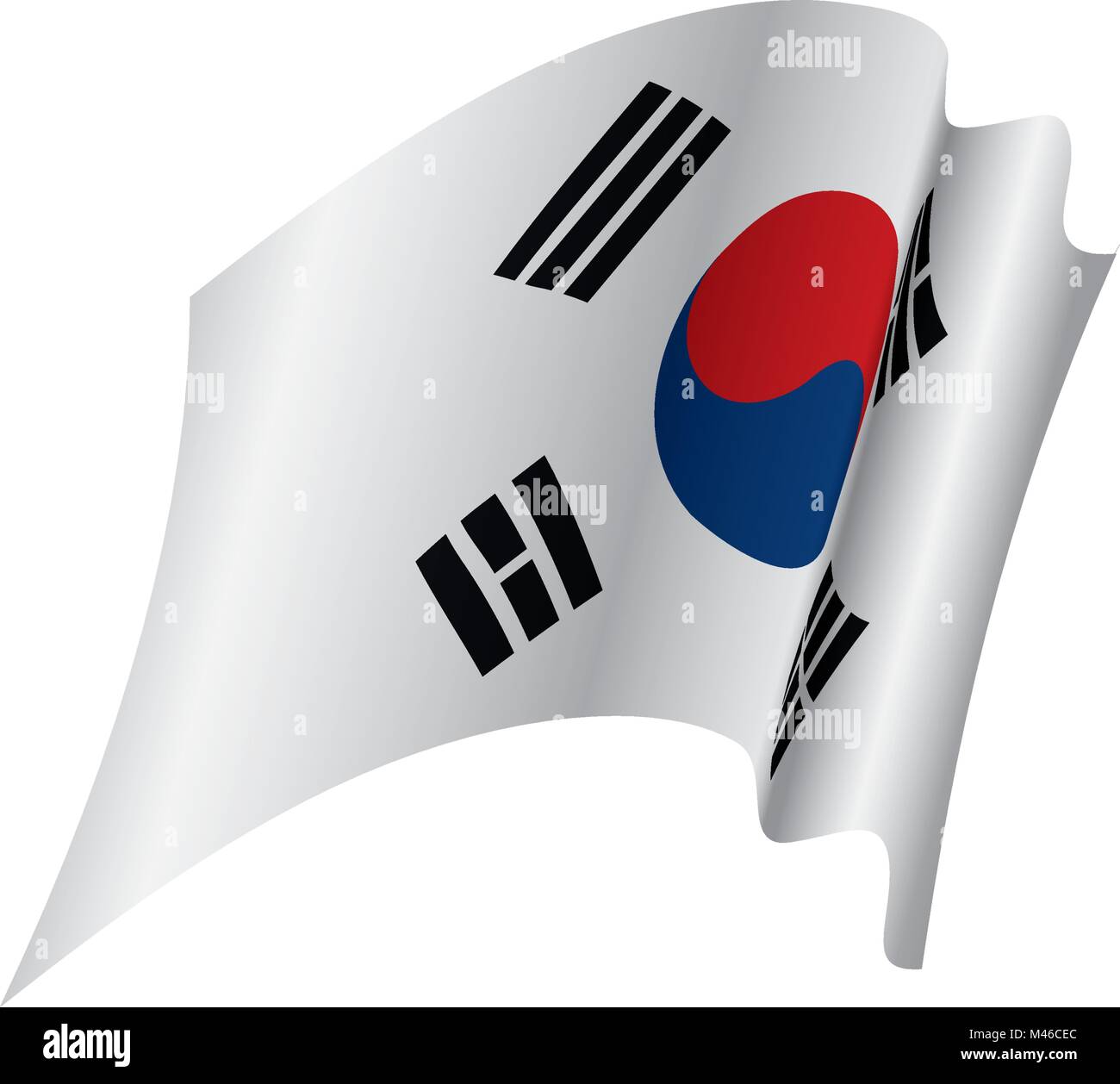 South Korean flag, vector illustration Stock Vector Image & Art - Alamy