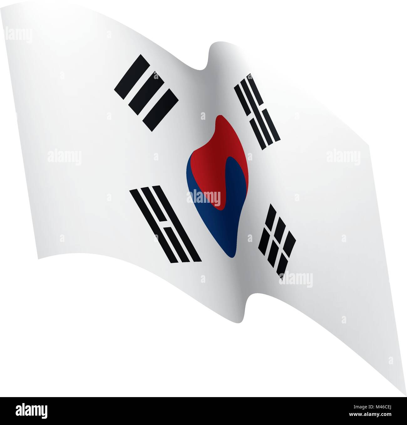 South Korean flag, vector illustration Stock Vector Image & Art - Alamy