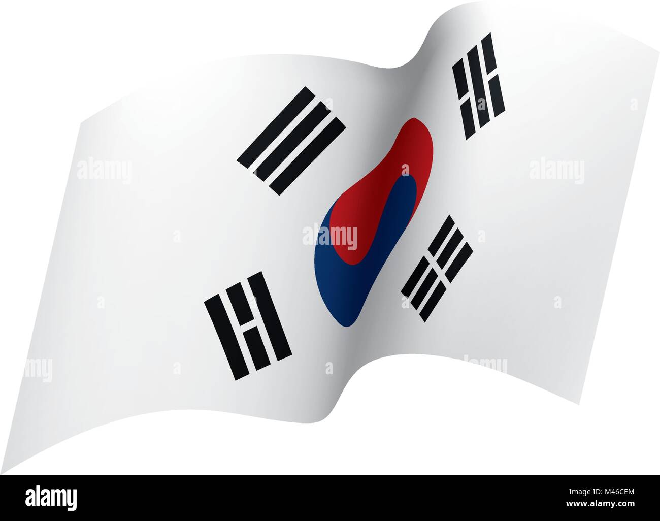 South Korean flag, vector illustration Stock Vector Image & Art - Alamy