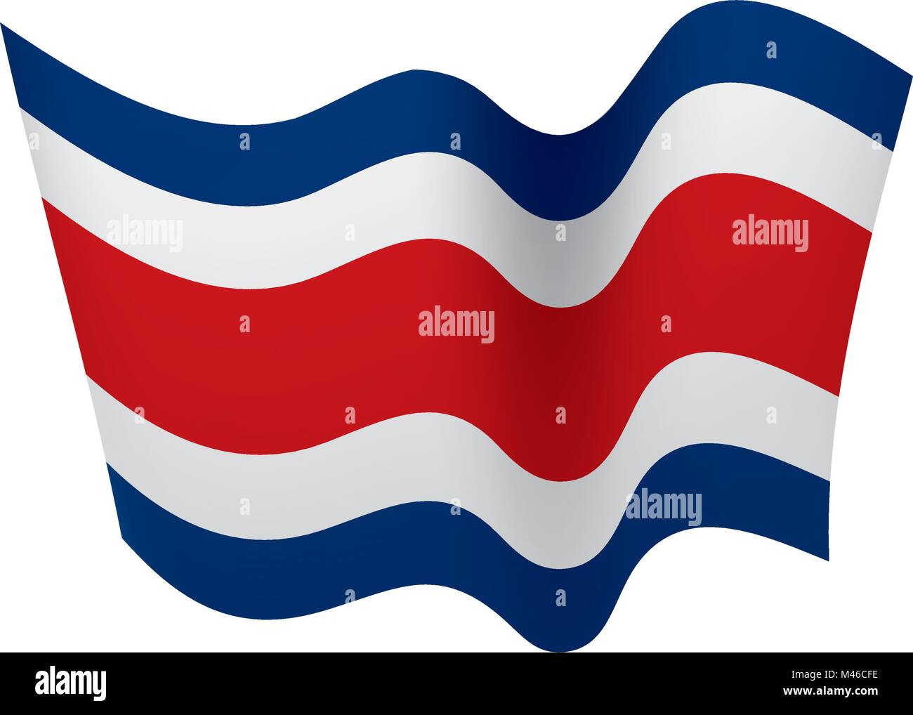 Costa Rica flag, vector illustration Stock Vector Image & Art - Alamy