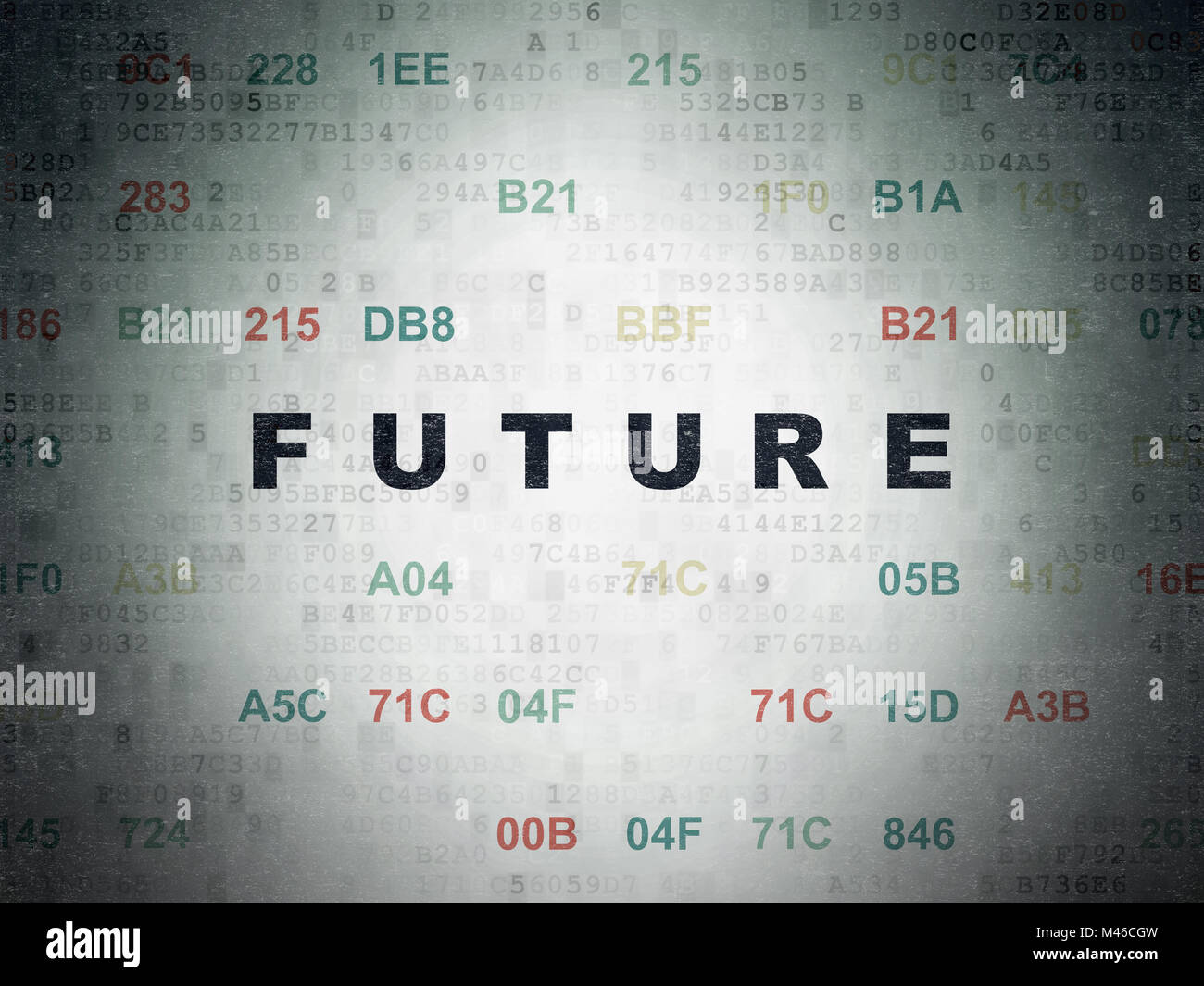 Timeline concept: Future on Digital Data Paper background Stock Photo ...