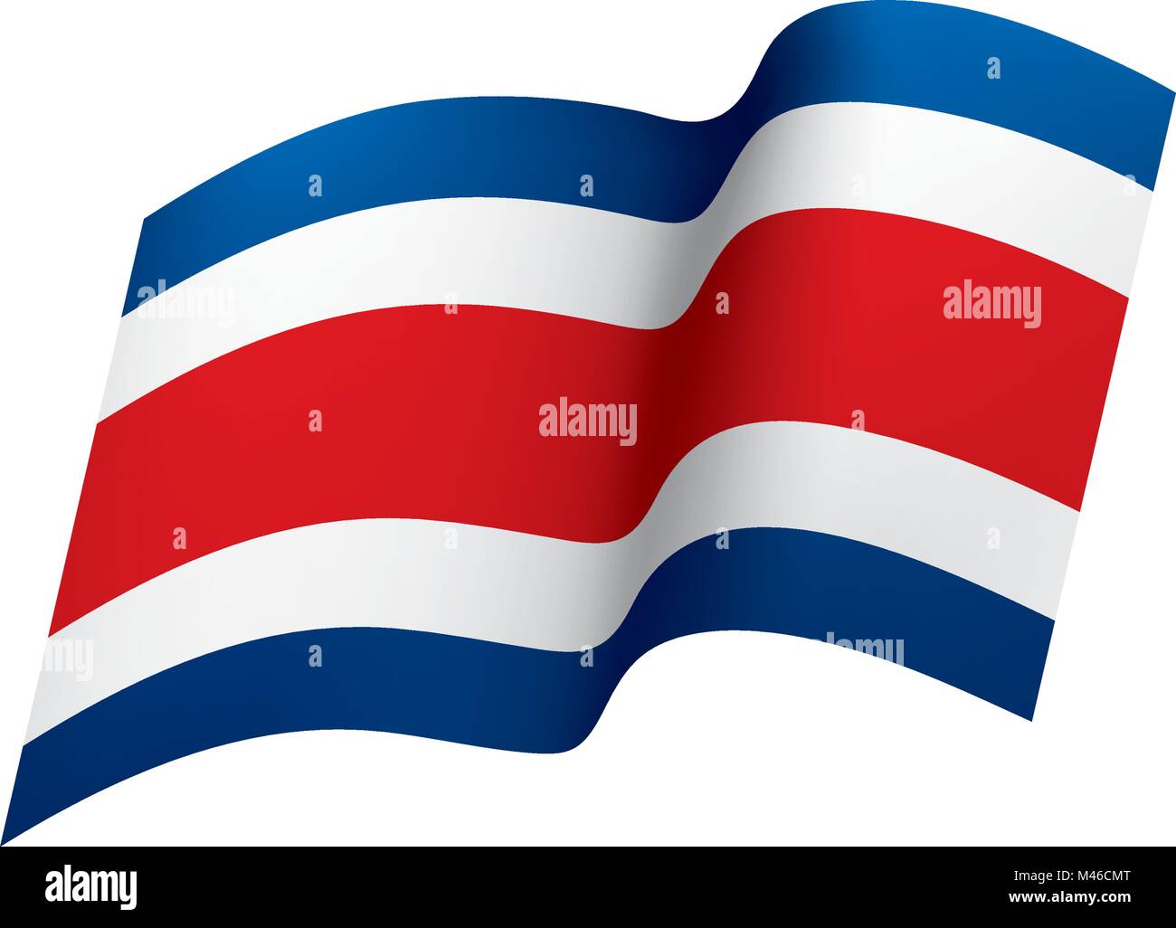 Costa Rica flag, vector illustration Stock Vector Image & Art - Alamy