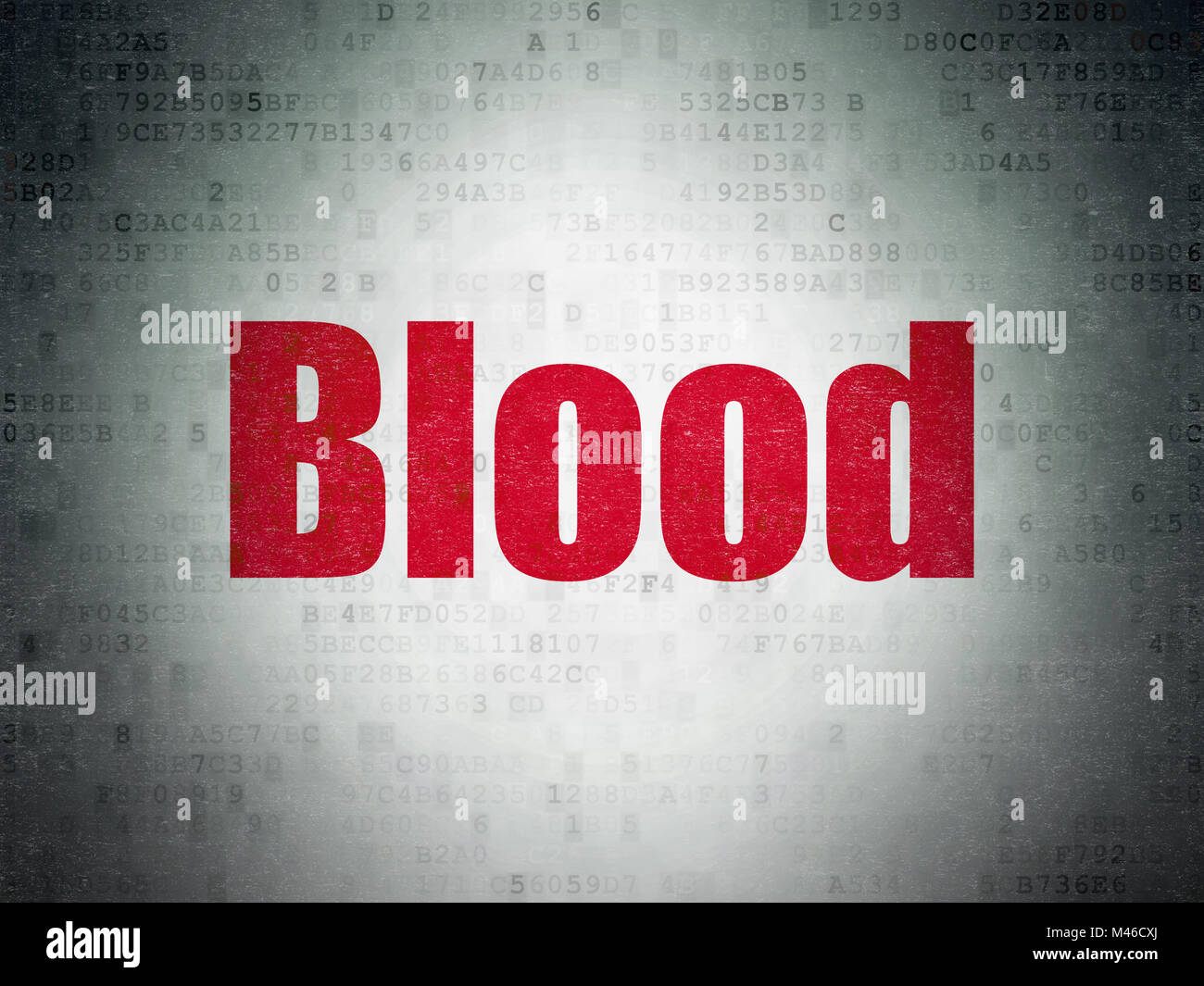 Health concept: Blood on Digital Data Paper background Stock Photo - Alamy