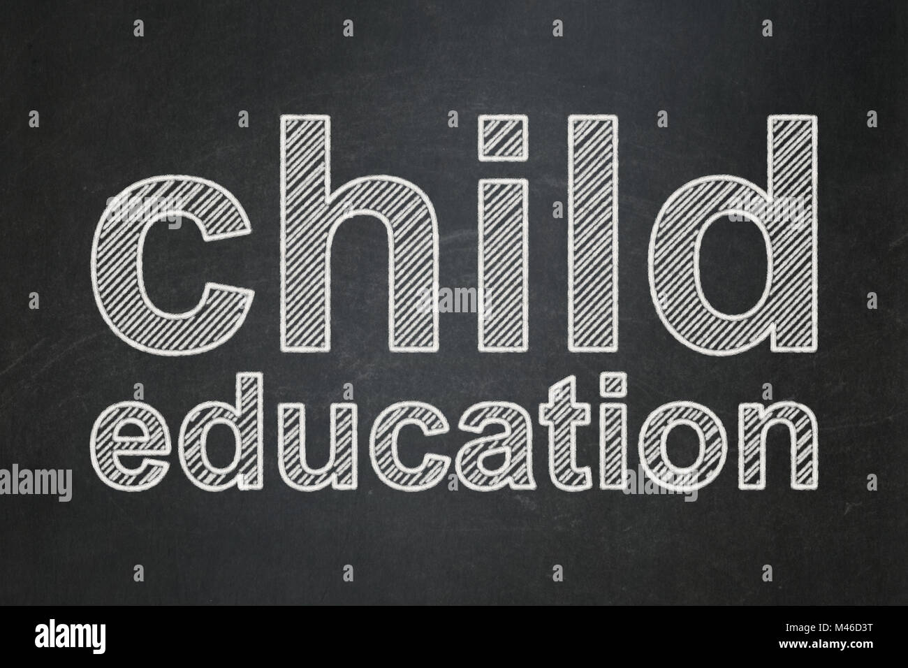 Learning concept: Child Education on chalkboard background Stock Photo ...