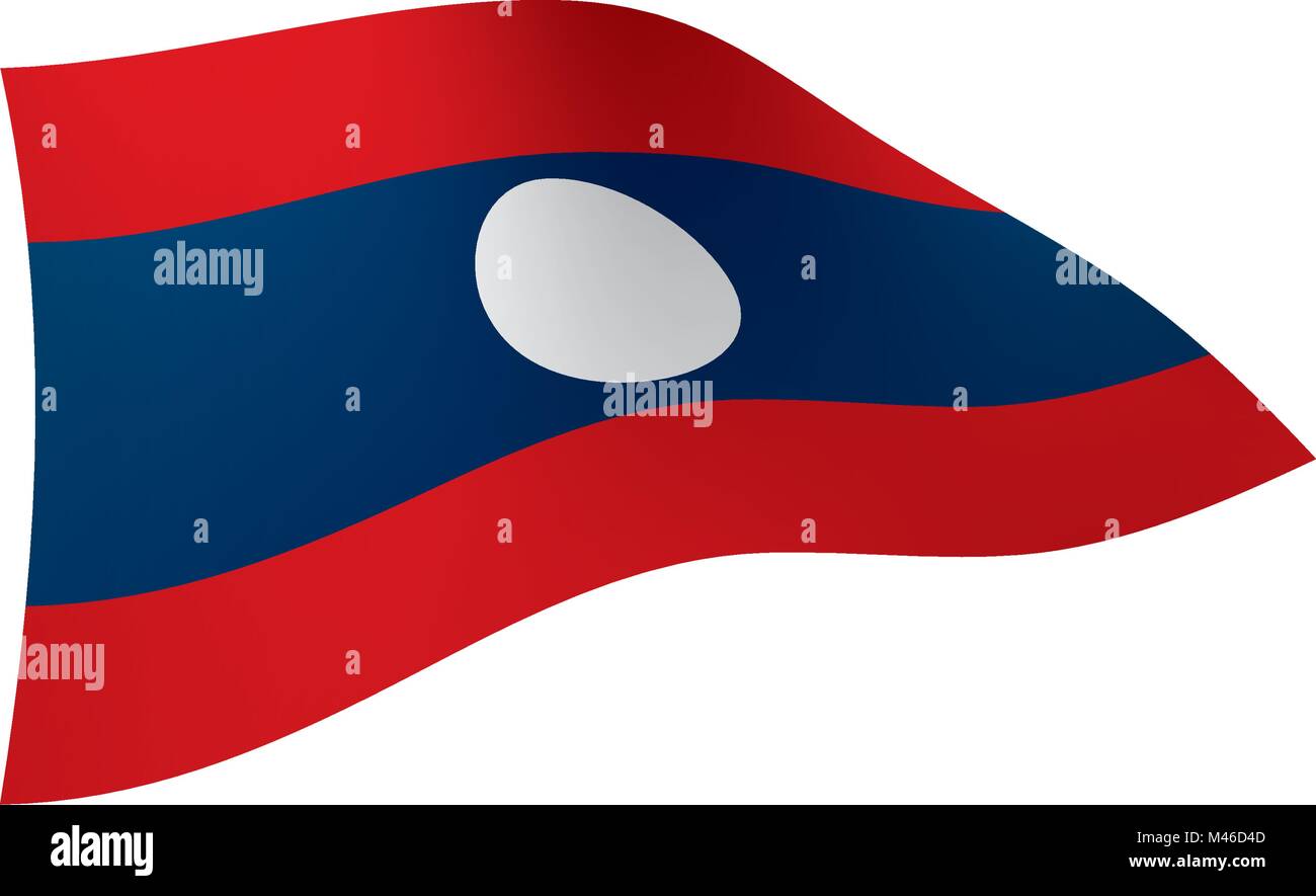 Laos flag, vector illustration Stock Vector Image & Art - Alamy