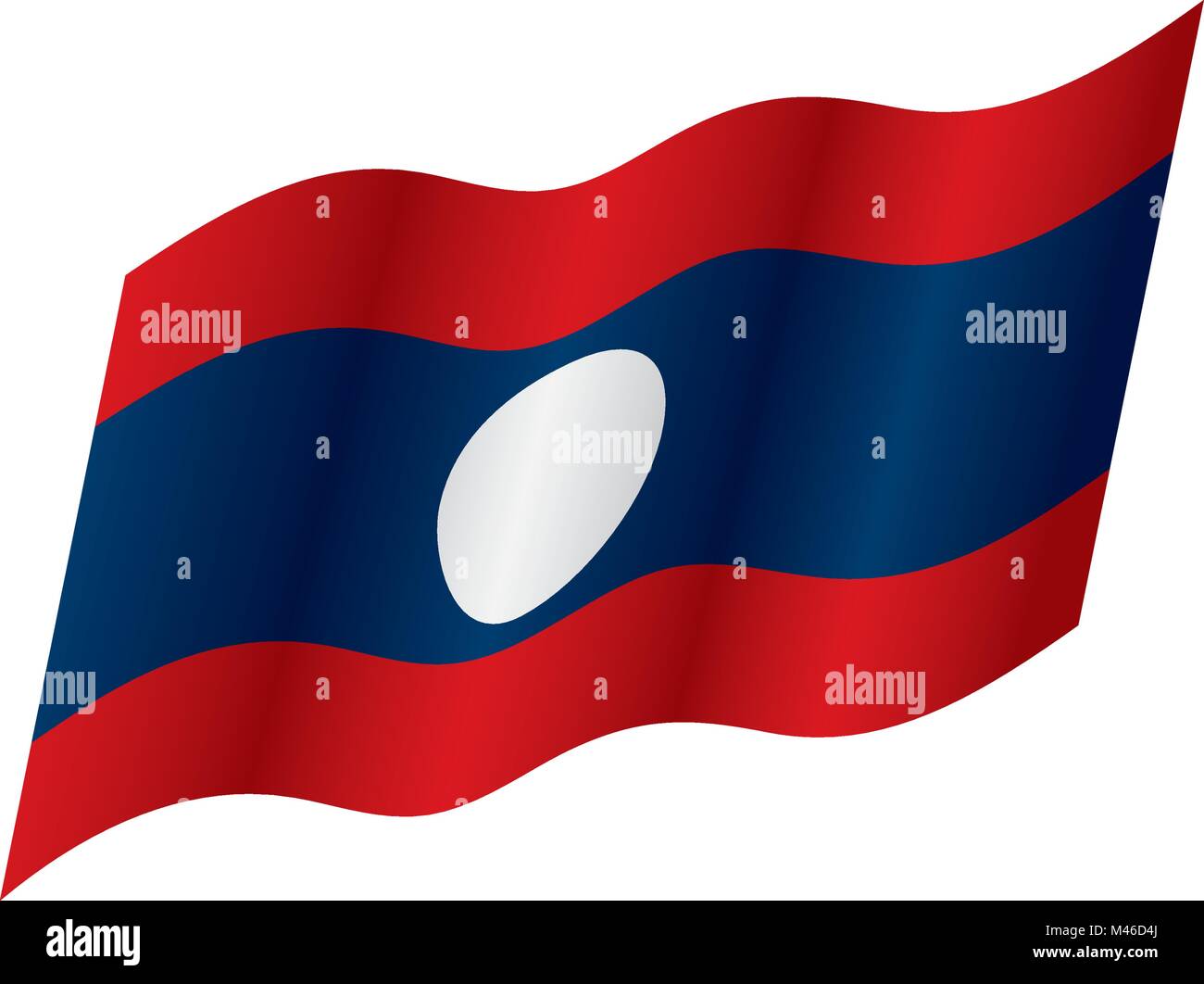 Laos flag, vector illustration Stock Vector Image & Art - Alamy