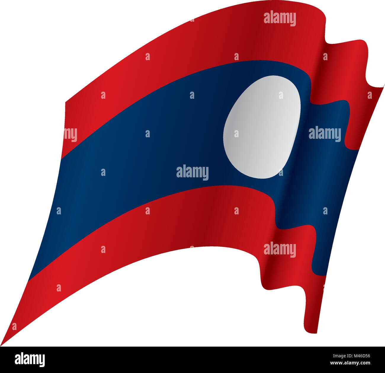 Laos flag, vector illustration Stock Vector Image & Art - Alamy