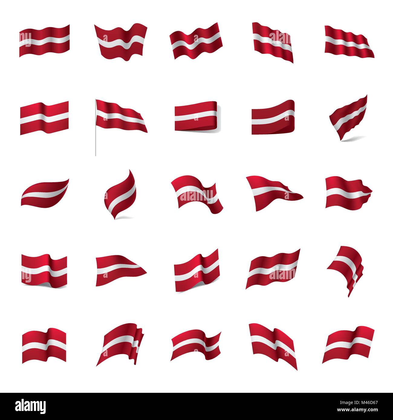 Latvia flag, vector illustration Stock Vector Image & Art - Alamy