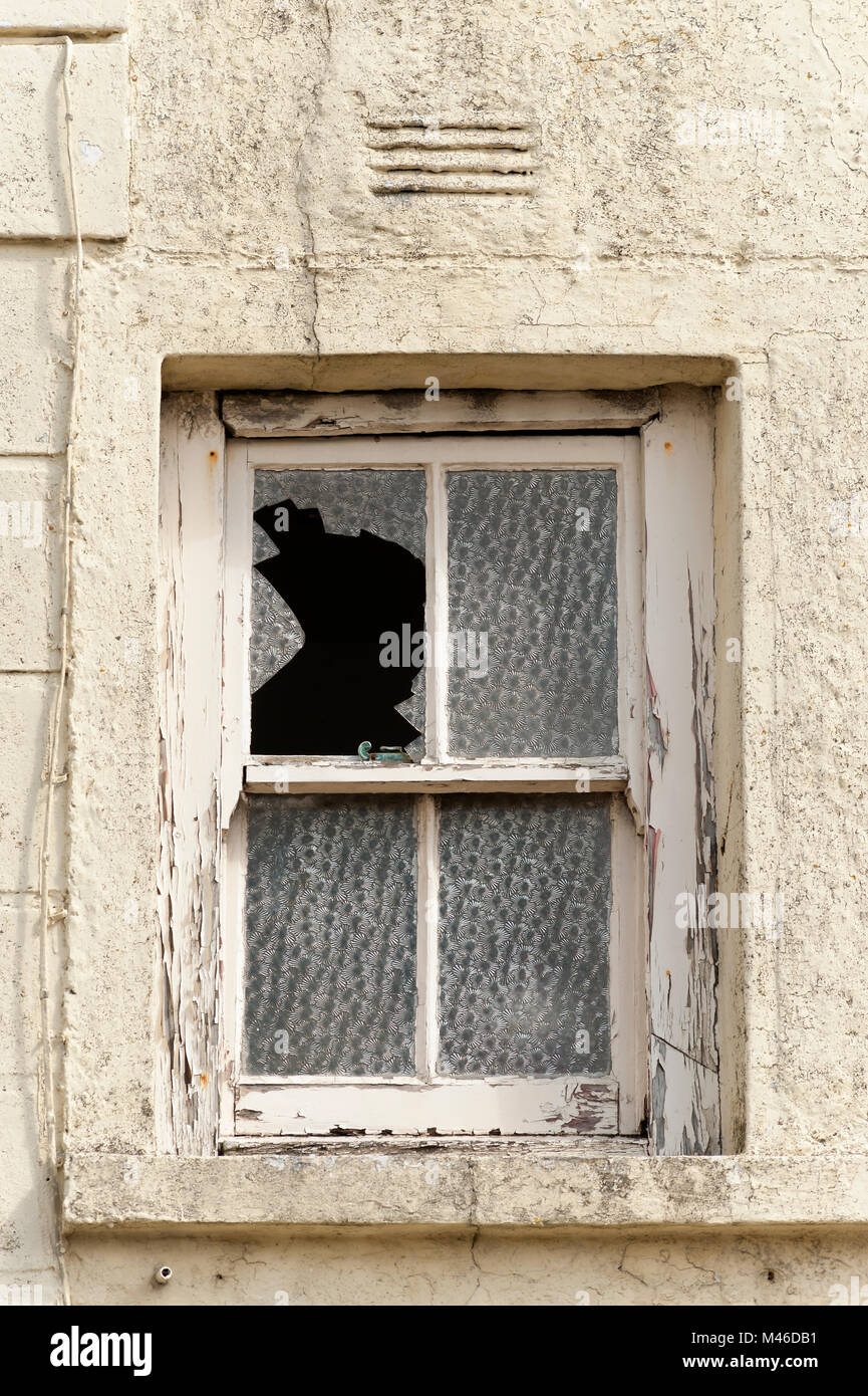 Broken Window pane Stock Photo - Alamy