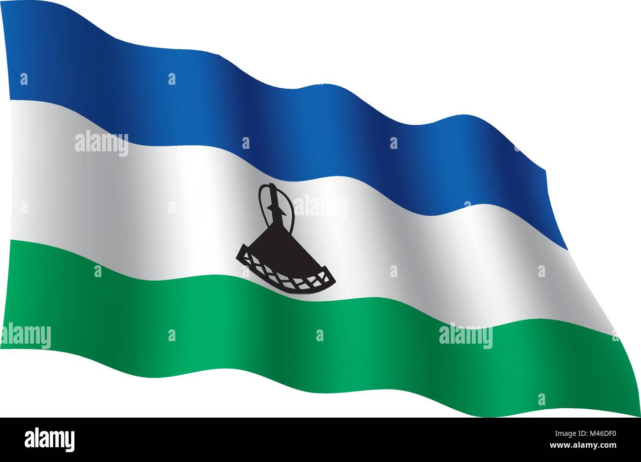 Lesotho flag, vector illustration Stock Vector Image & Art - Alamy