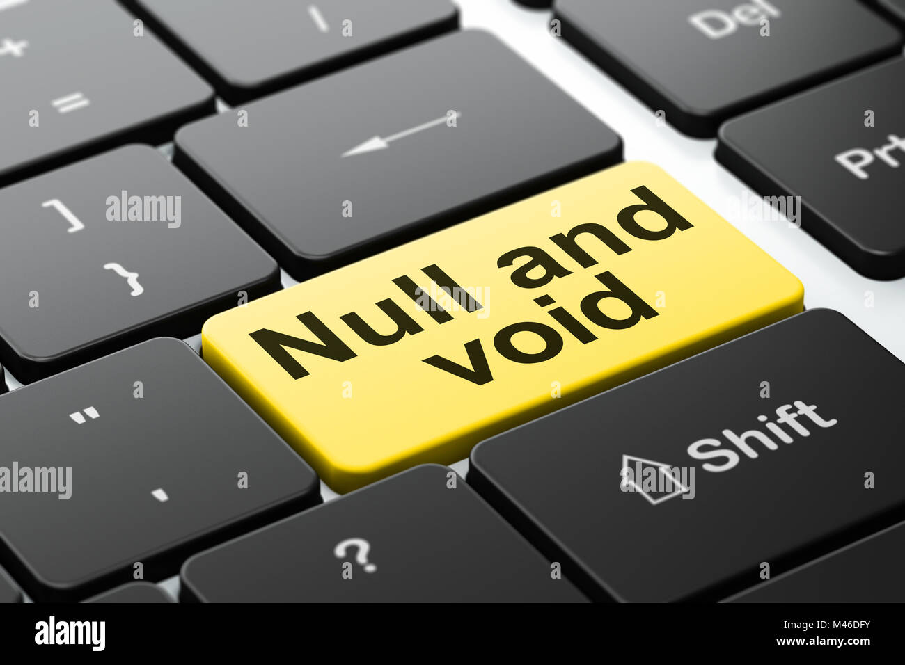 Law concept: Null And Void on computer keyboard background Stock Photo ...