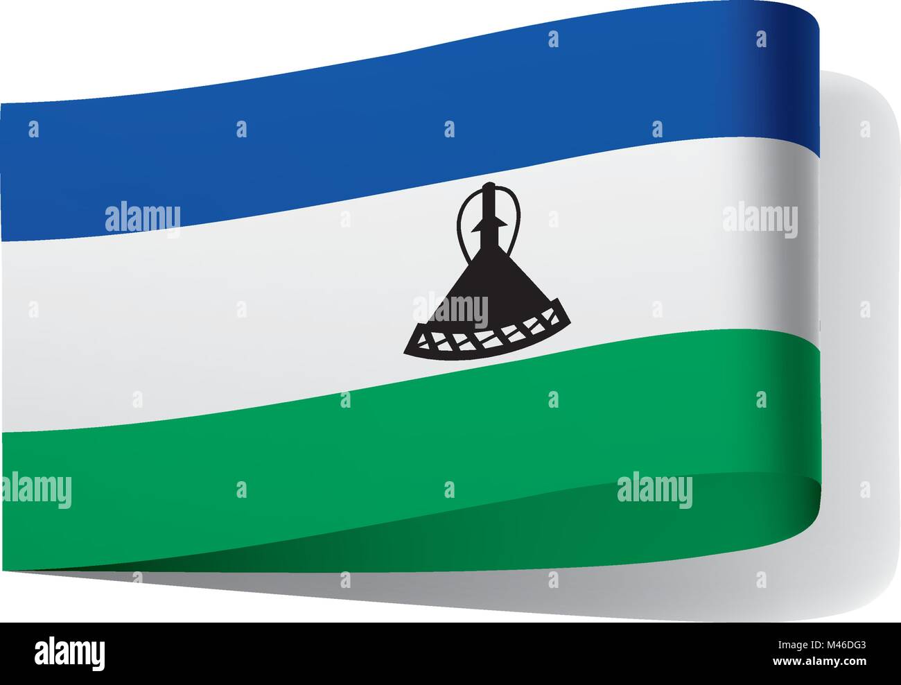 Lesotho flag, vector illustration Stock Vector Image & Art - Alamy