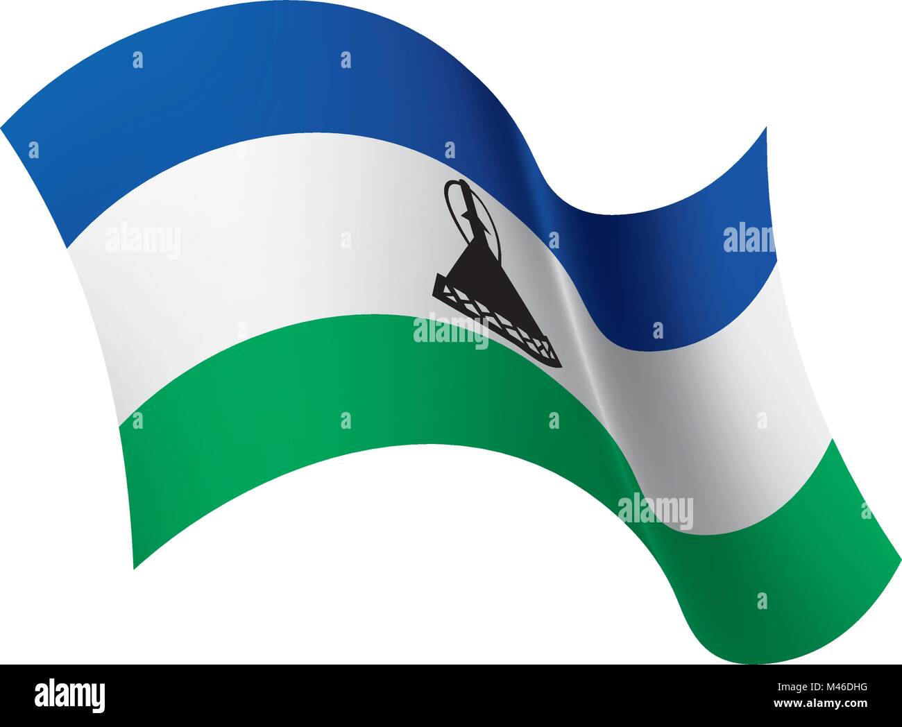 Lesotho flag, vector illustration Stock Vector Image & Art - Alamy