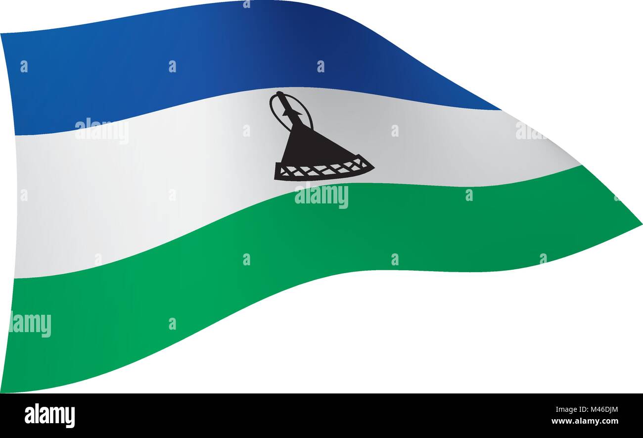 Lesotho flag, vector illustration Stock Vector Image & Art - Alamy