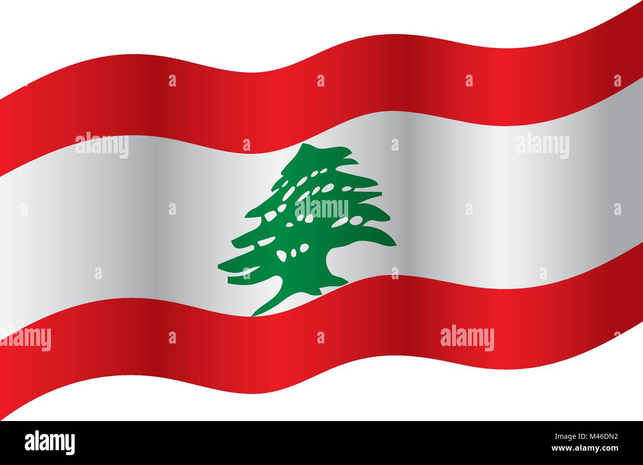 Lebanese flag, vector illustration Stock Vector Image & Art - Alamy