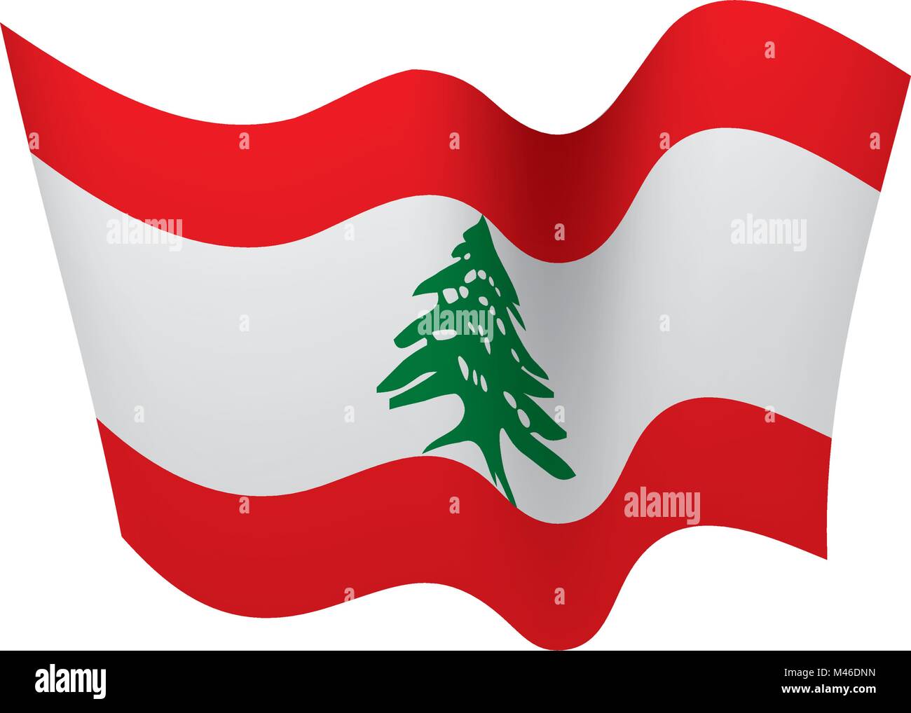 Lebanese flag, vector illustration Stock Vector Image & Art - Alamy