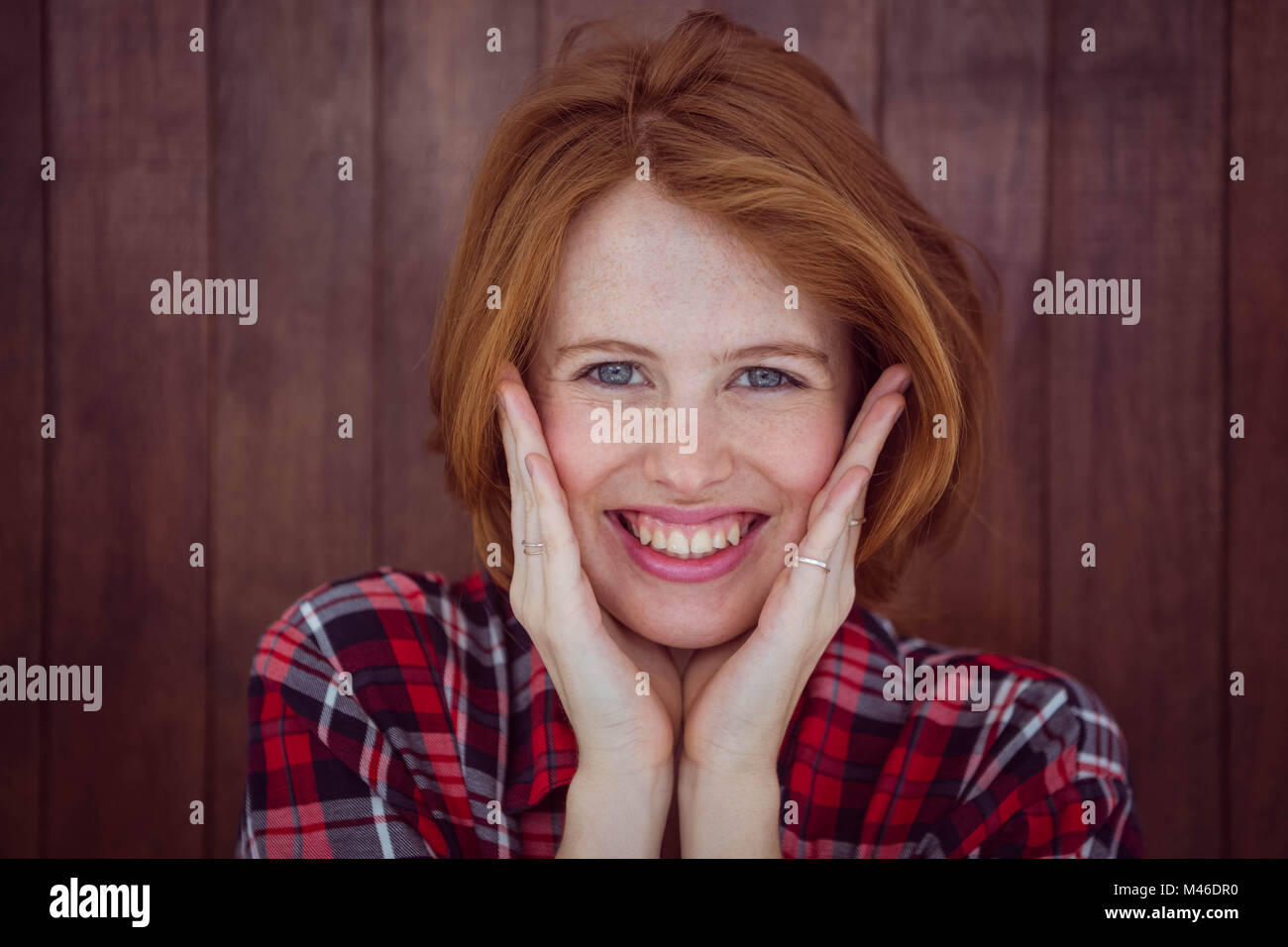 Hands on face pose hi-res stock photography and images - Alamy