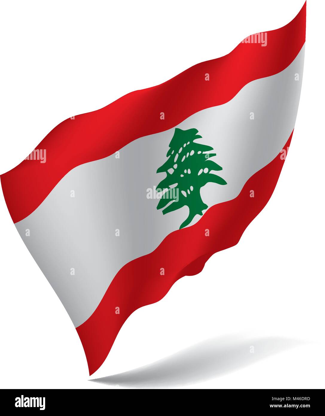 Lebanese flag, vector illustration Stock Vector Image & Art - Alamy