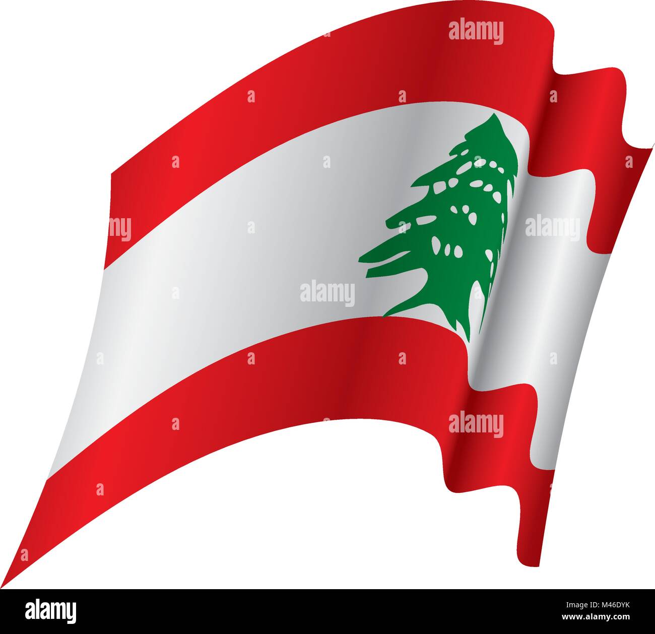 Lebanese flag, vector illustration Stock Vector Image & Art - Alamy