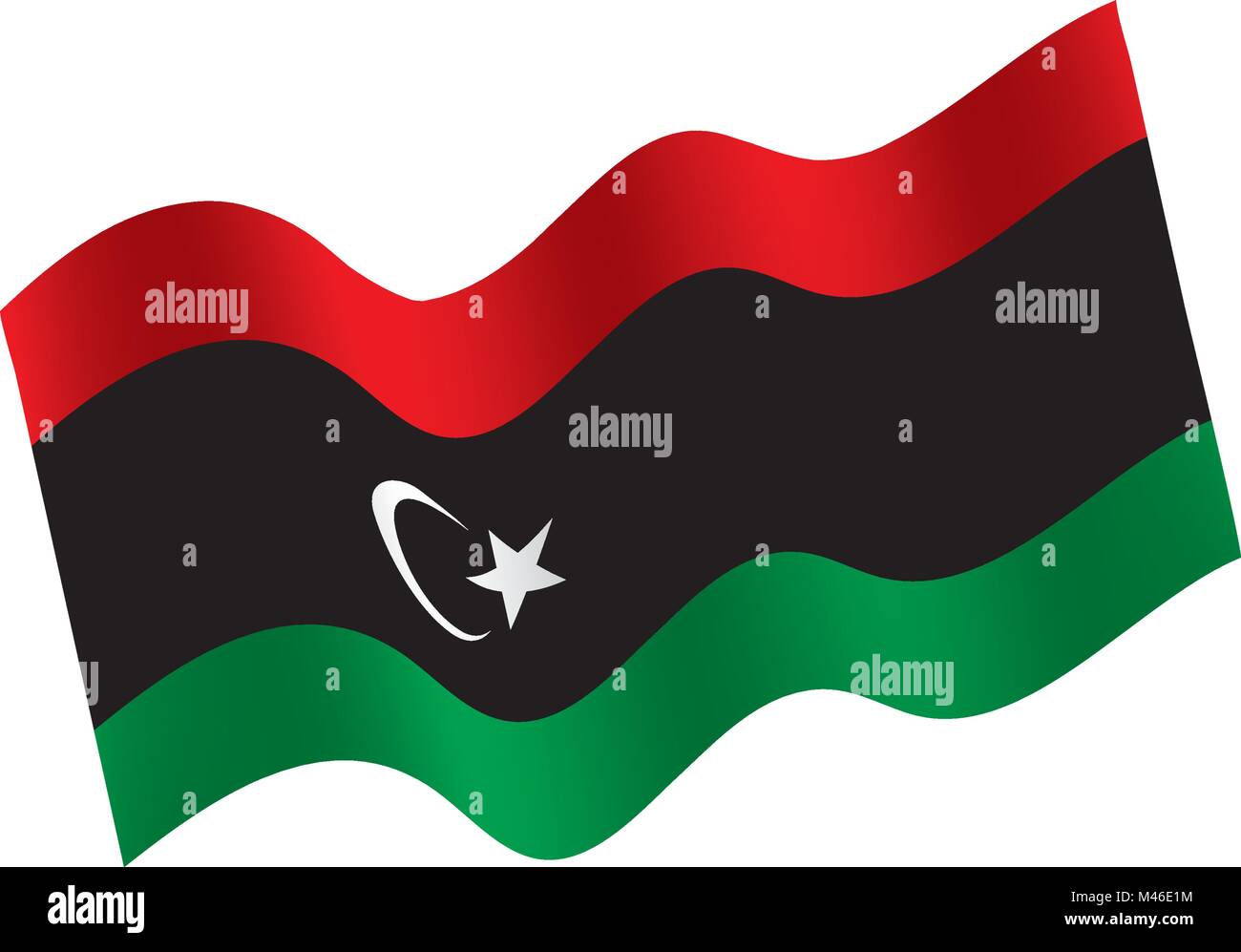 Libyan flag african union hi-res stock photography and images - Alamy