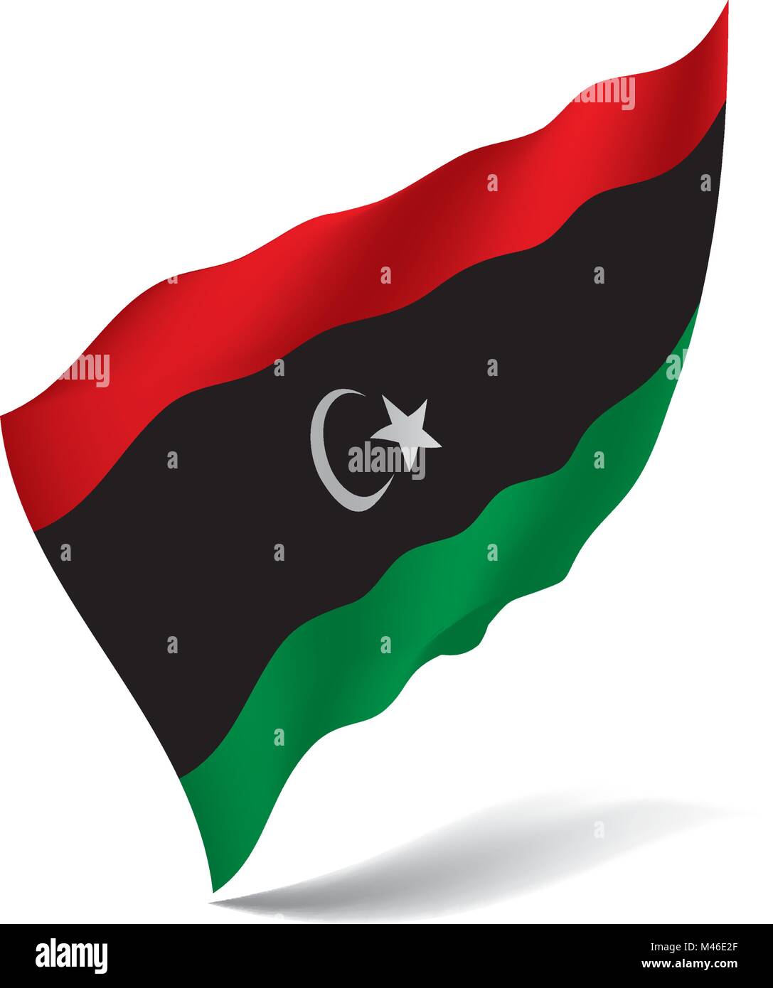 Libya flag, vector illustration Stock Vector Image & Art - Alamy
