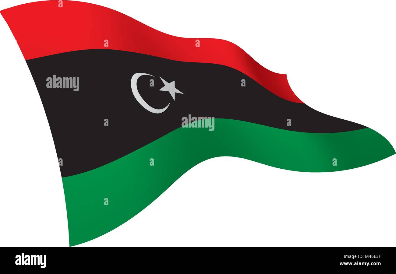 Libya flag, vector illustration Stock Vector Image & Art - Alamy