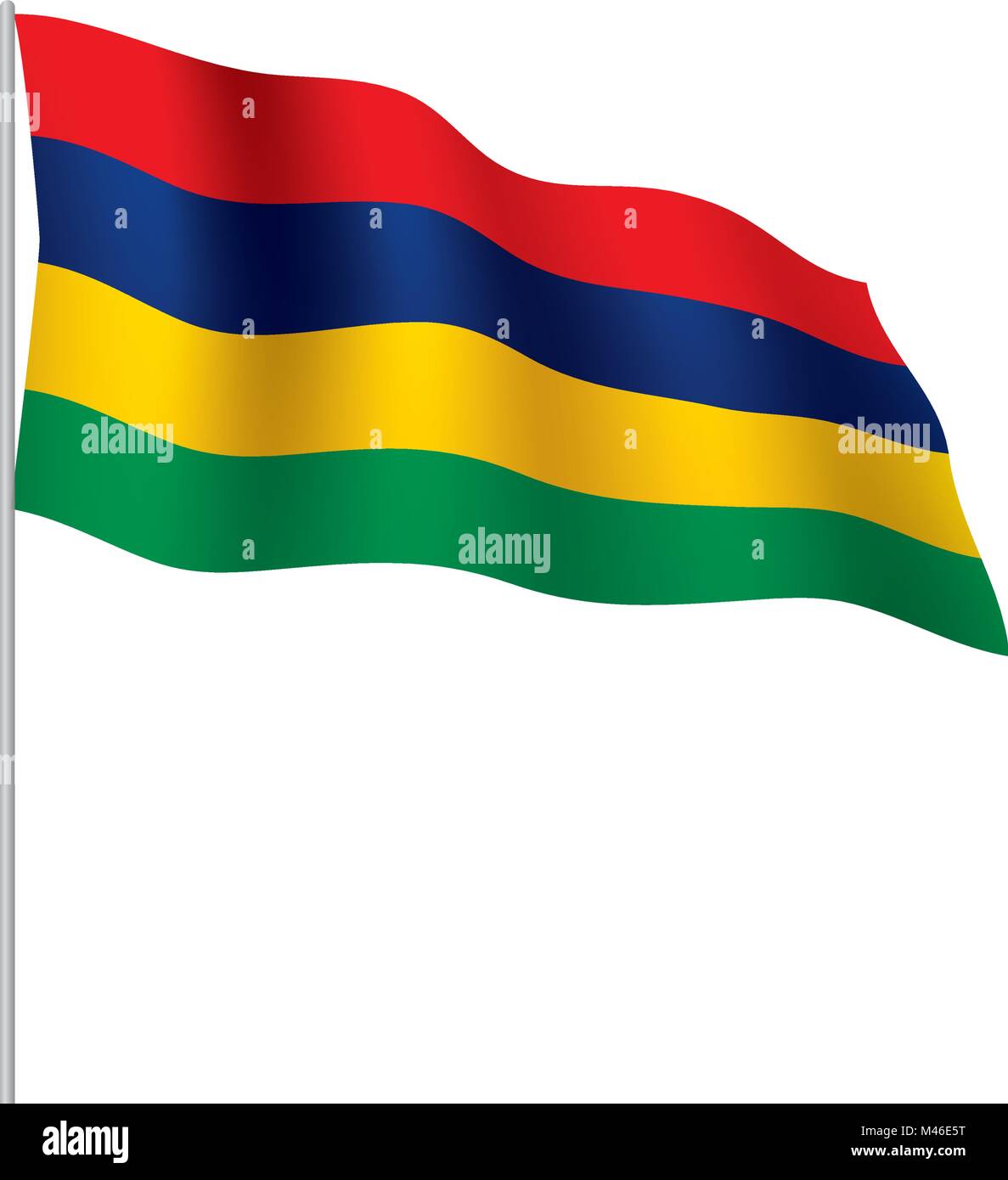 Mauritius flag, vector illustration Stock Vector Image & Art - Alamy