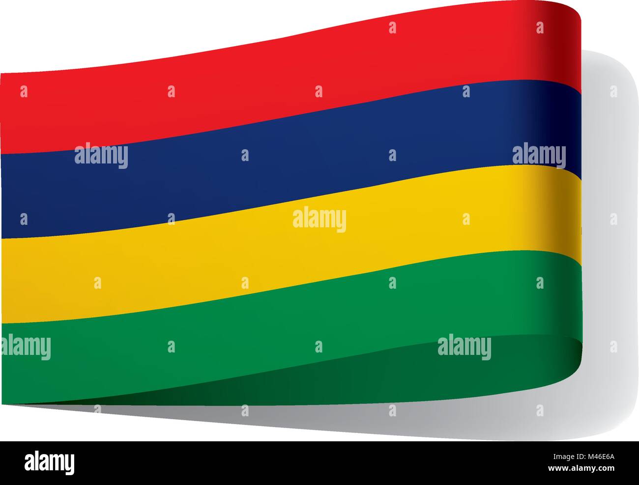 Mauritius flag, vector illustration Stock Vector Image & Art - Alamy