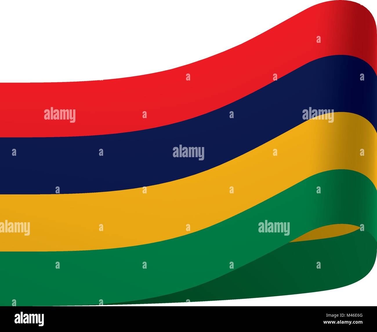 Mauritius flag, vector illustration Stock Vector Image & Art - Alamy